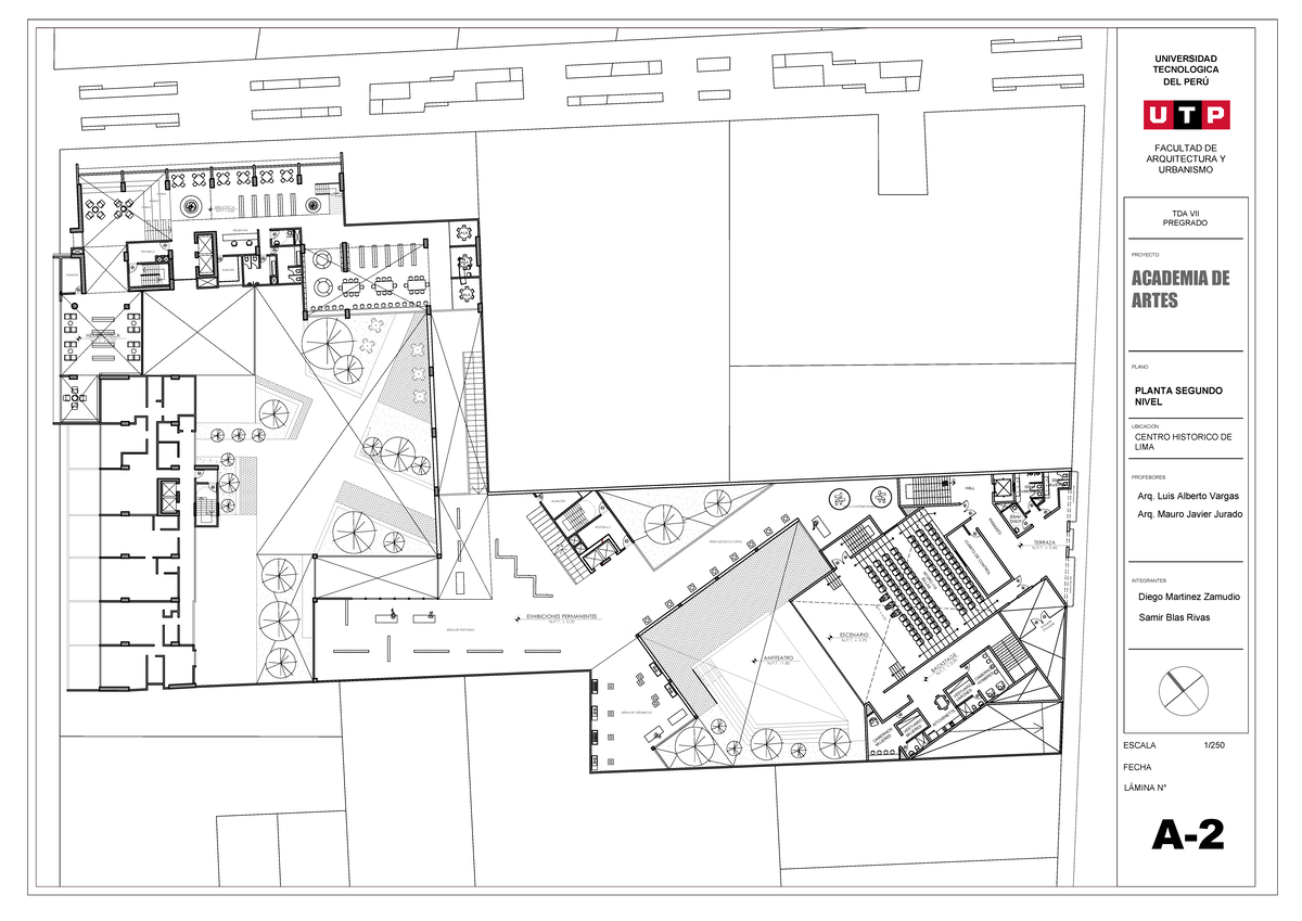 Planta 2 - Planos arquitectónicos. - P-81. P-2 1. VESTIBULO 1 P- 0 P- P ...
