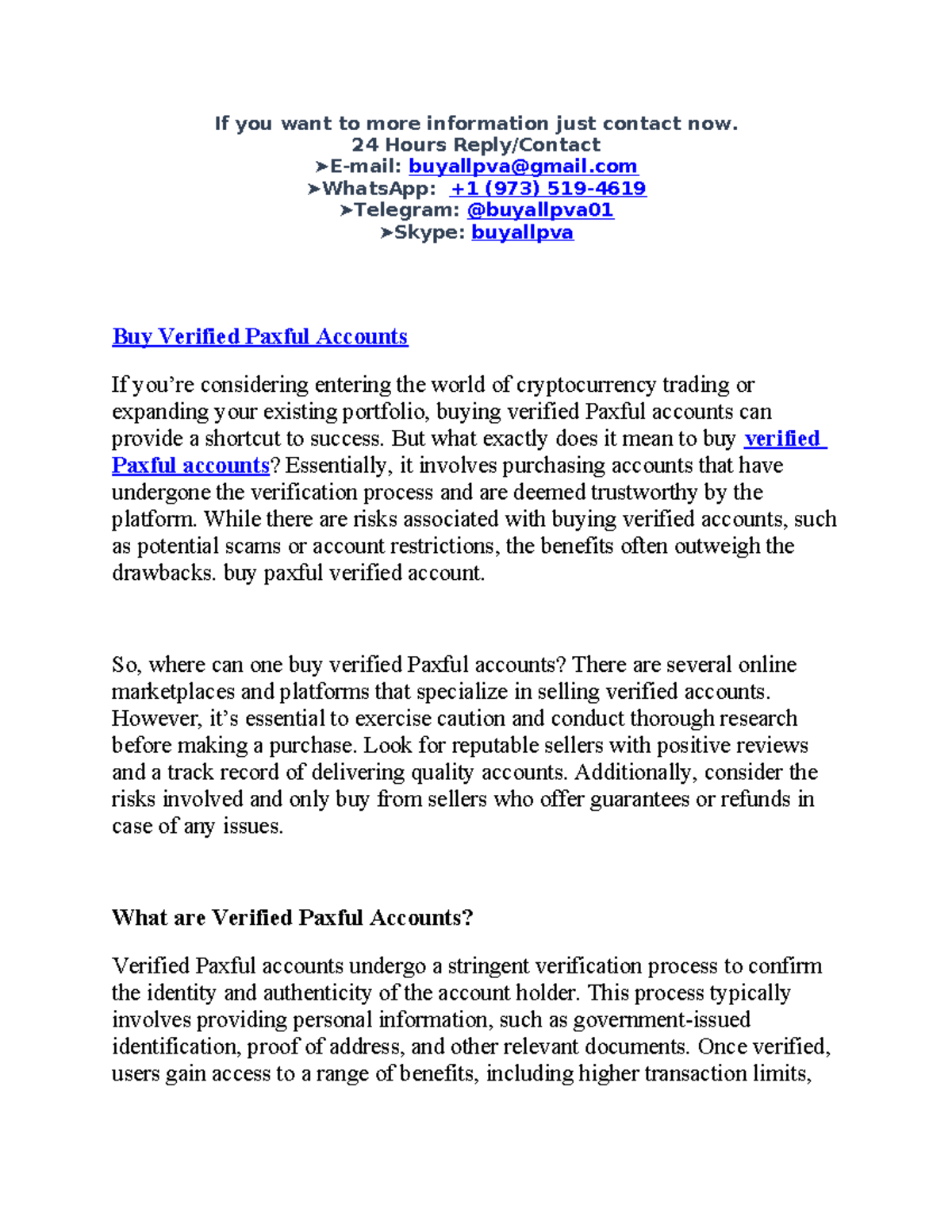 Buy Verified Paxful Accounts - If you want to more information just contact now. 24 Hours - Studocu