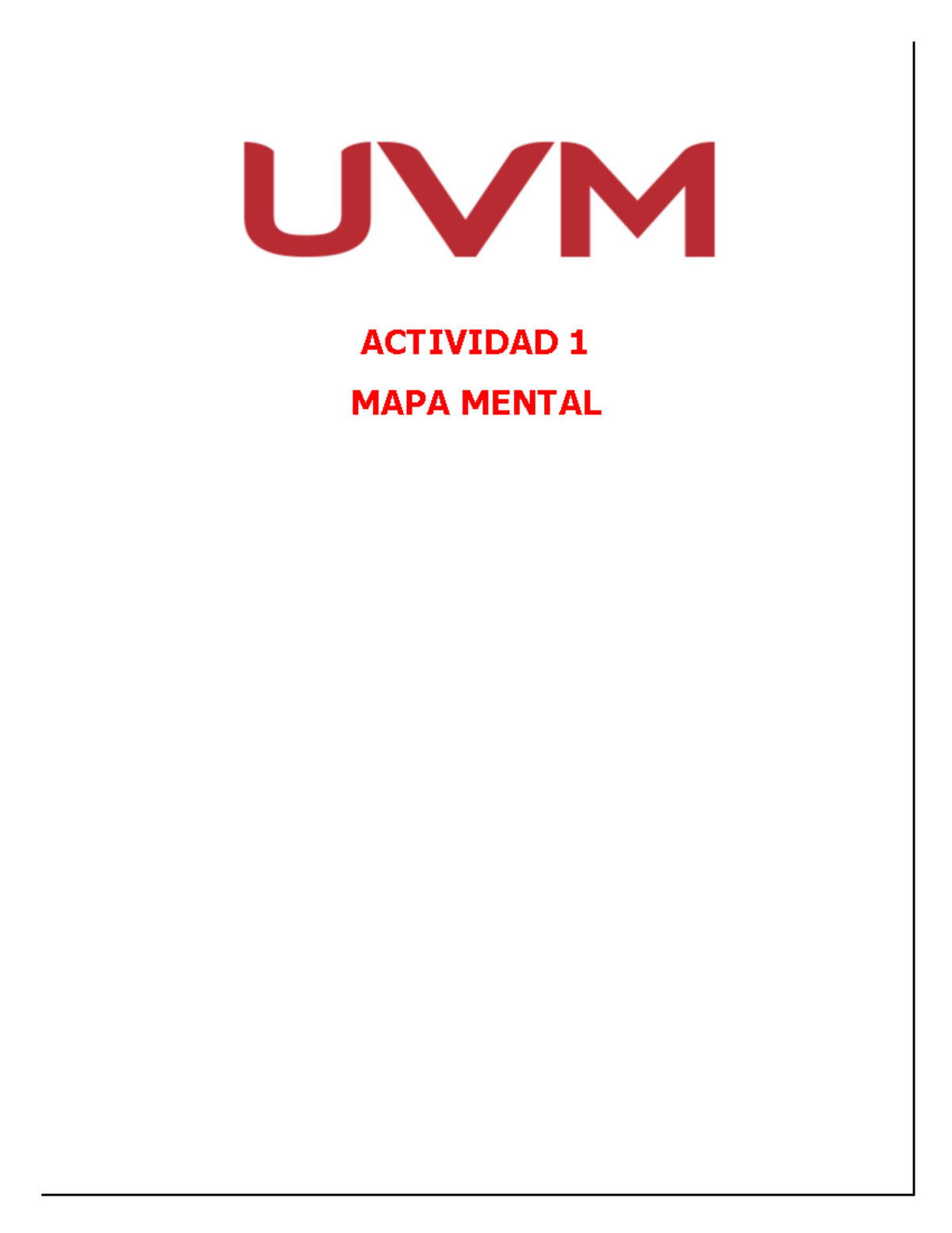 actividad # uno - ACTIVIDAD 1 MAPA MENTAL Con base en el material ...