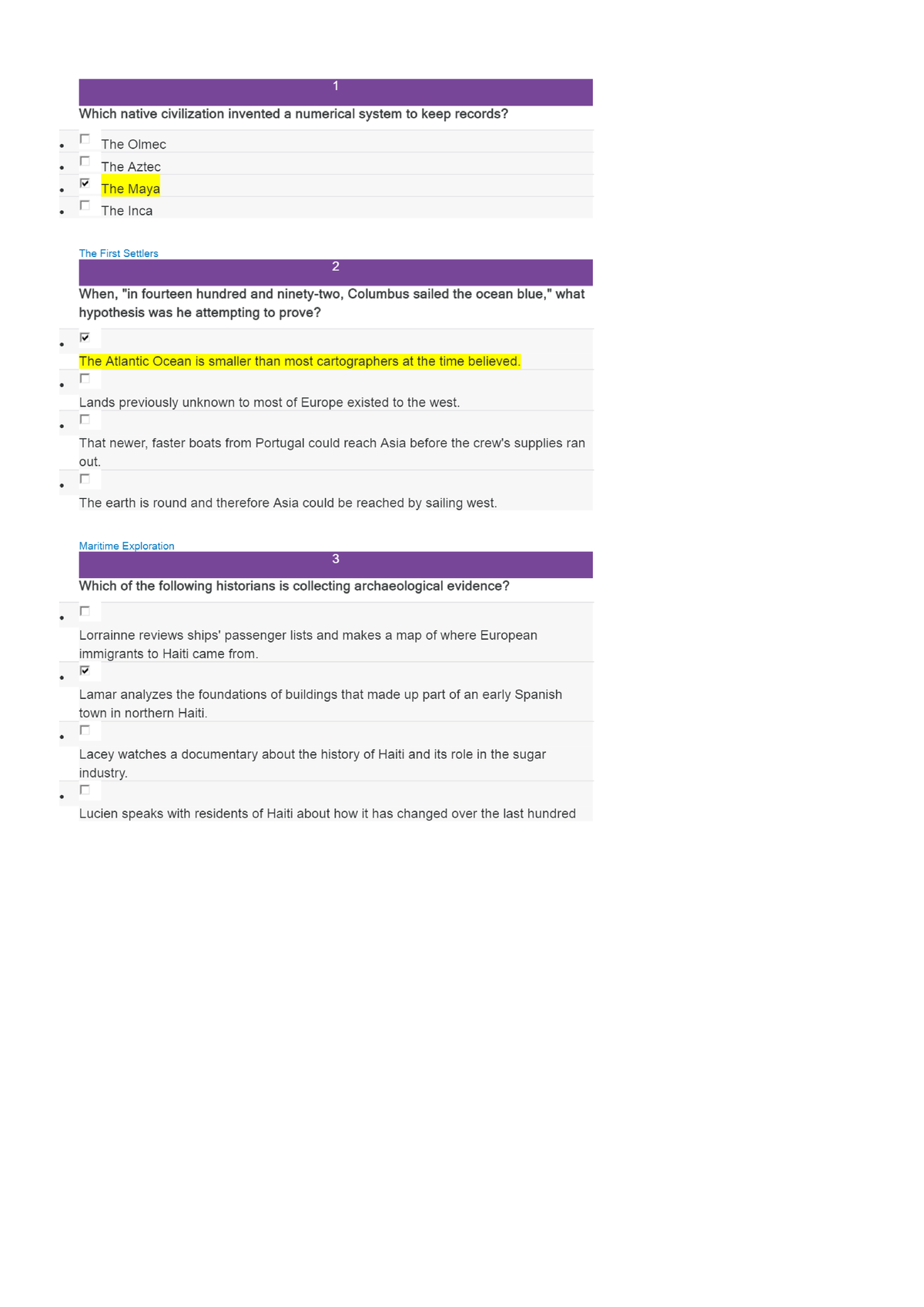 All US History Milestones - HIS100 - Studocu