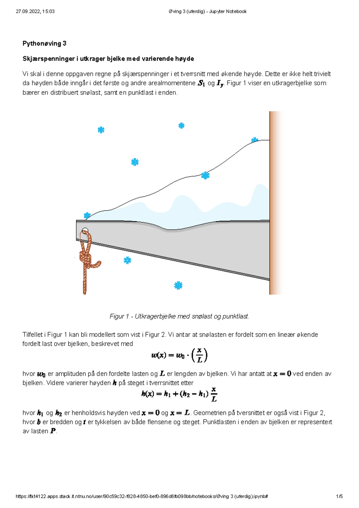 Øving 3 - Oppgaver øving 3 Mekanikk 2 - Python - Pythonøving 3 ...