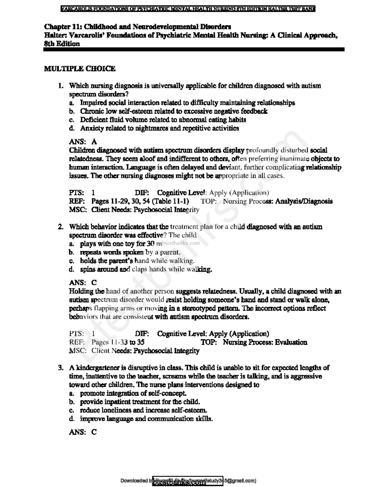Chapter 11 TB - practice questions for med-surg - NURS 3805 - Studocu