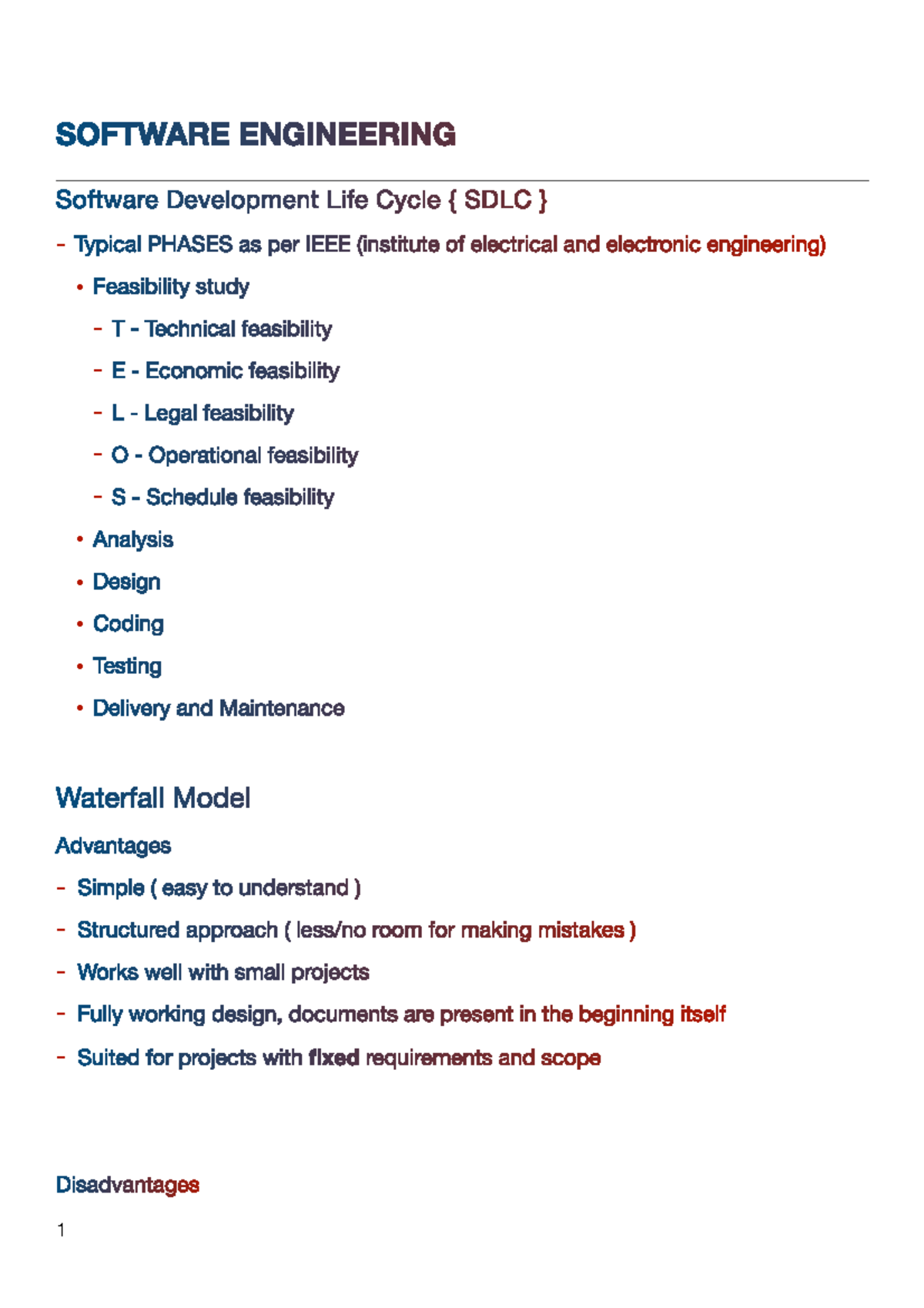 Software Engineering lecture notes - SOFTWARE ENGINEERING Software ... Software Engineering lecture notes - SOFTWARE ENGINEERING Software ...
