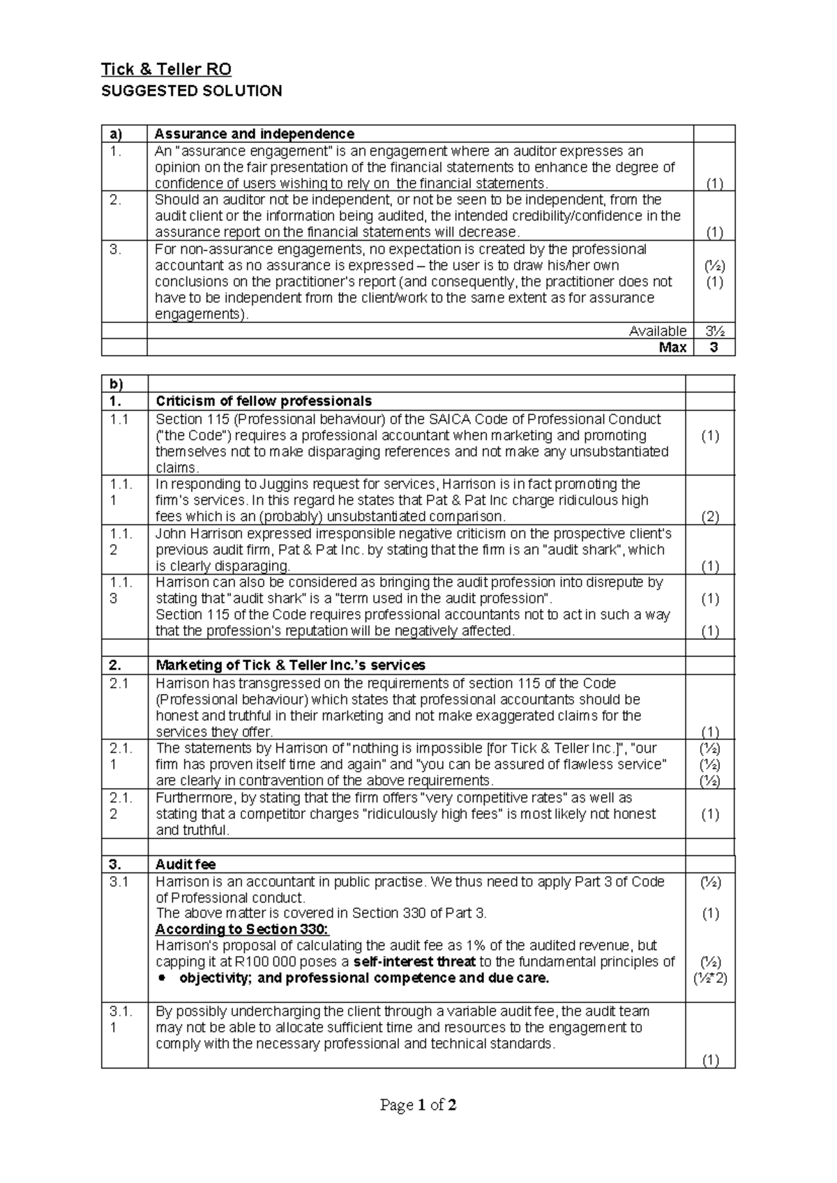 2.2 ROV Tick and Teller solution - Tick & Teller RO SUGGESTED SOLUTION ...