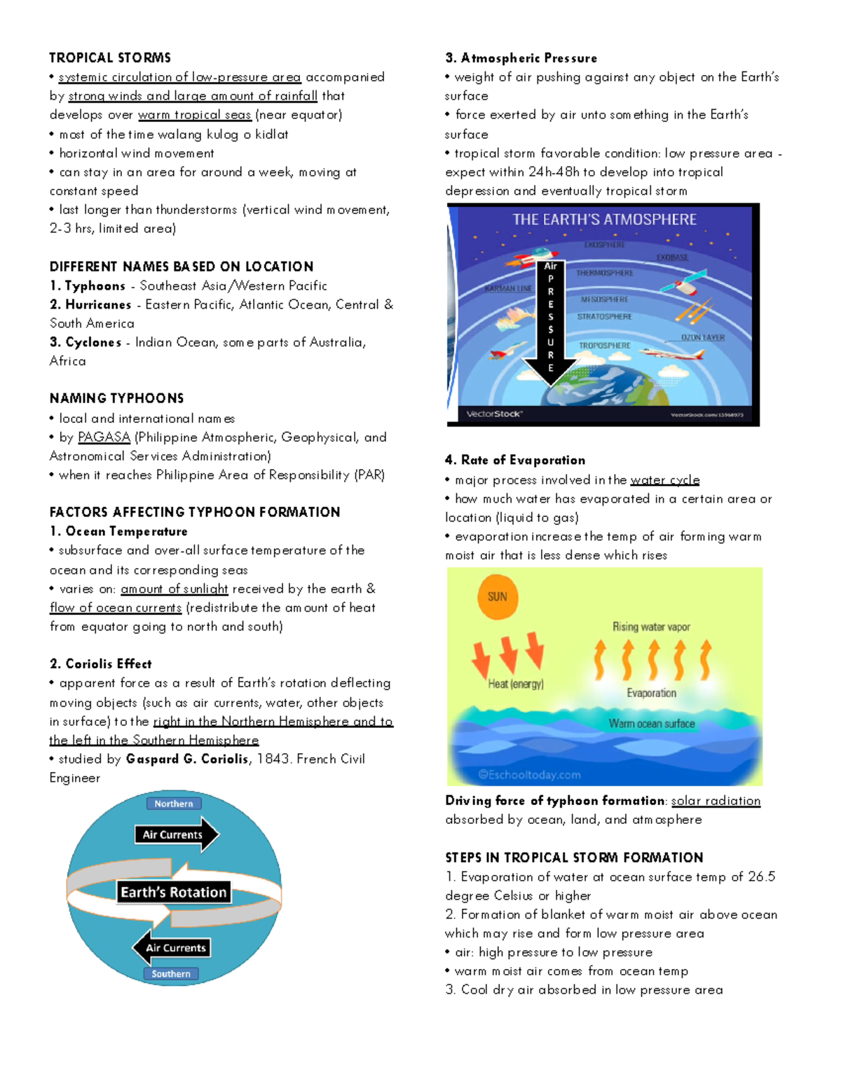 Q4-DRRR- Reviewer - TROPICAL STORMS systemic circulation of low ...