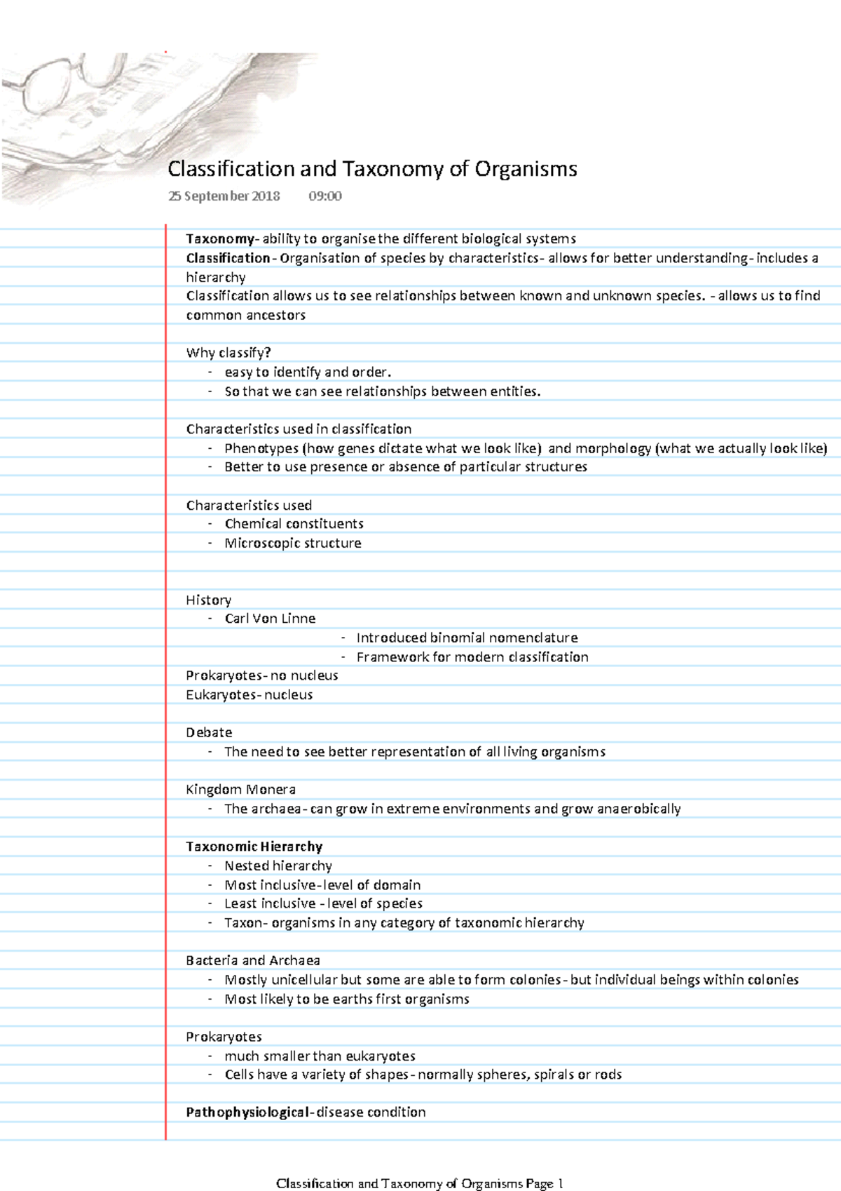 Classification and Taxonomy of Organisms - Warning: TT: undefined function: 32 Warning: TT ...