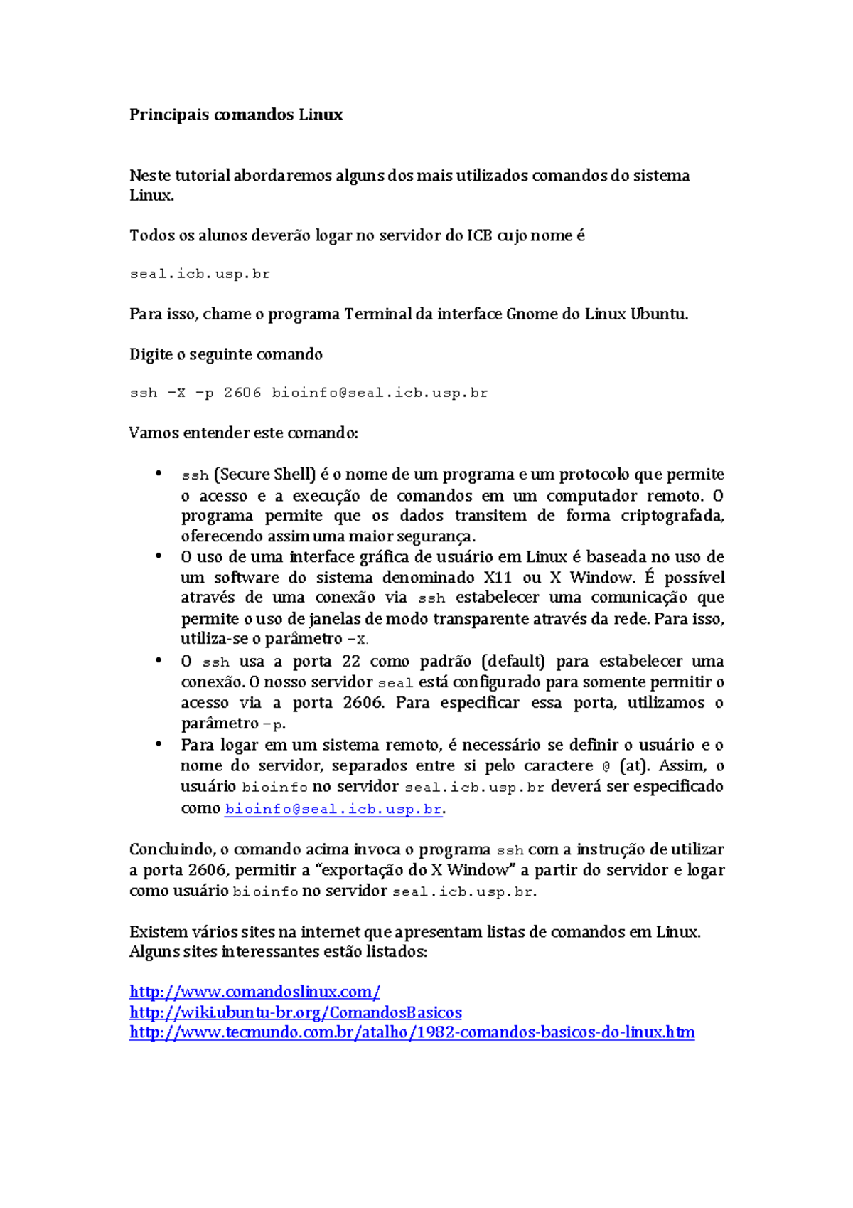 Comandos Linux - vvbbb - Principais comandos Linux Neste tutorial ...