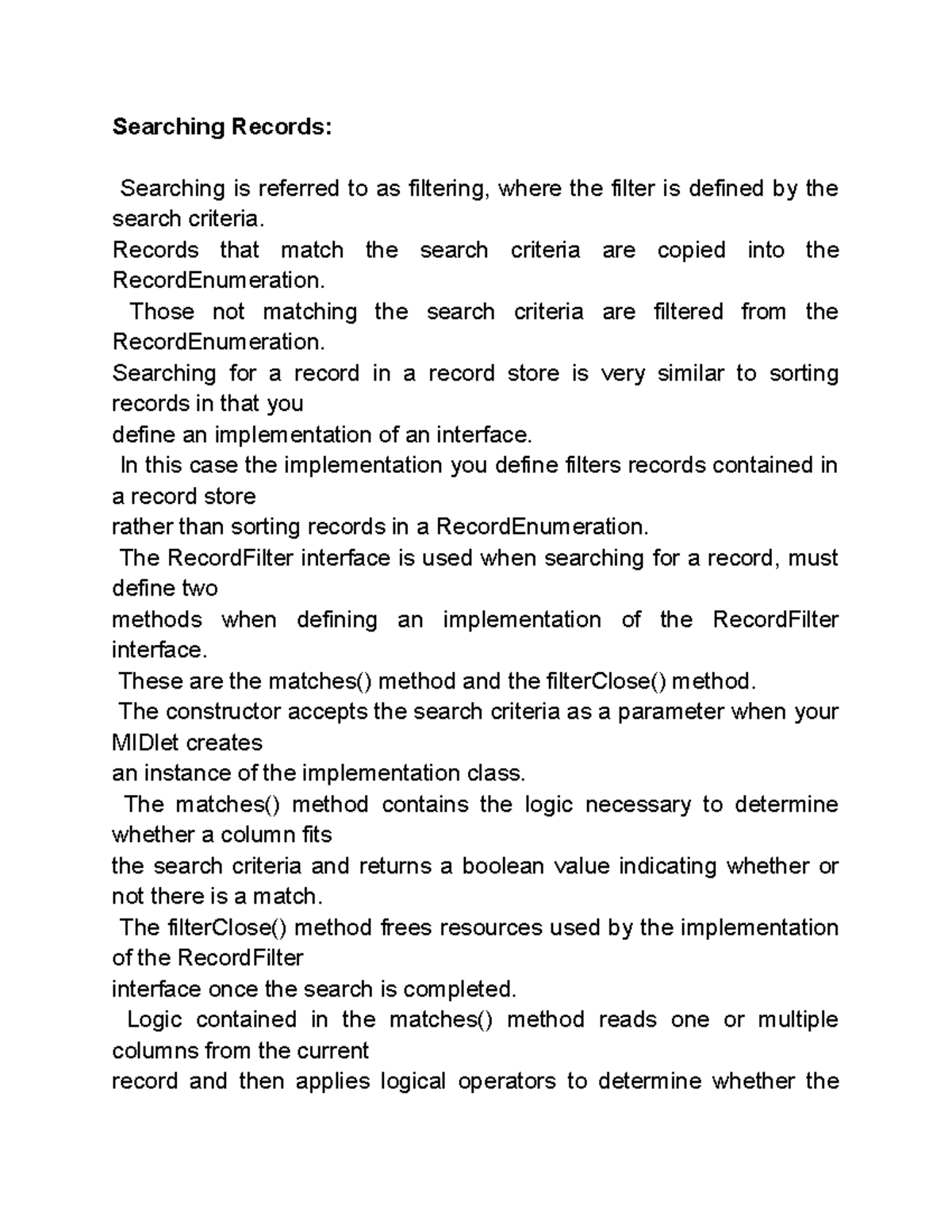 Searching Records- ( app development) - Searching Records: Searching is ...