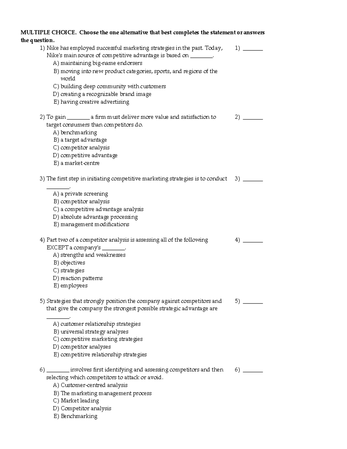 Sample/practice exam 2020, questions and answers - MULTIPLE CHOICE ...