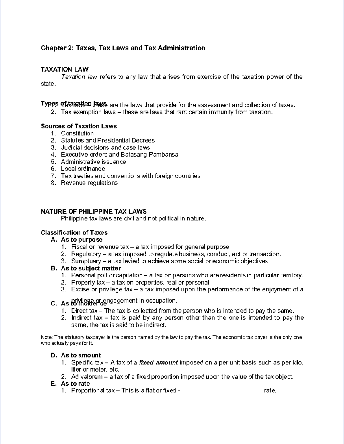 Pdf-chapter-2 compress - Chapter 2: Taxes, Tax Laws and Tax ...