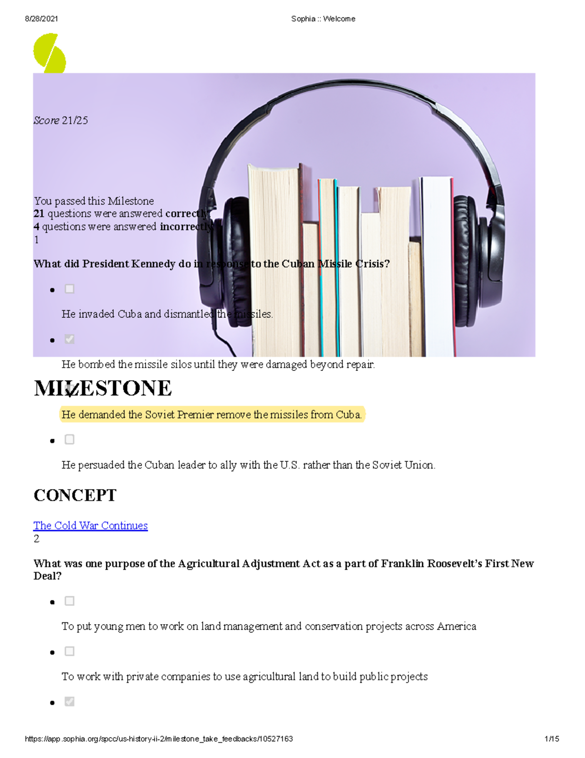 Final - milestone - MILESTONE Score 21/ You passed this Milestone 21 ...