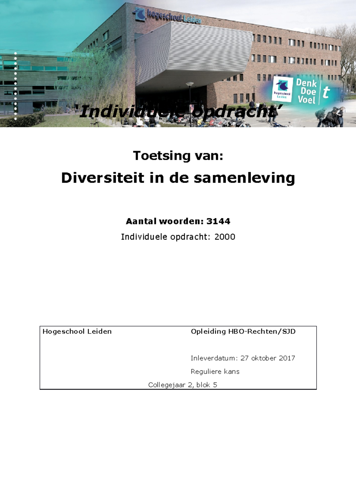Diversiteit in de samenleving af ...