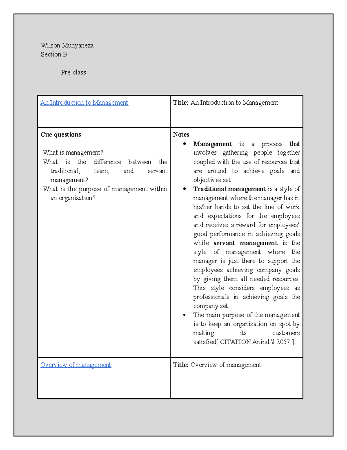 Wilson-Week 1- Session 1 pre-work - Wilson Munyaneza Section B Pre ...