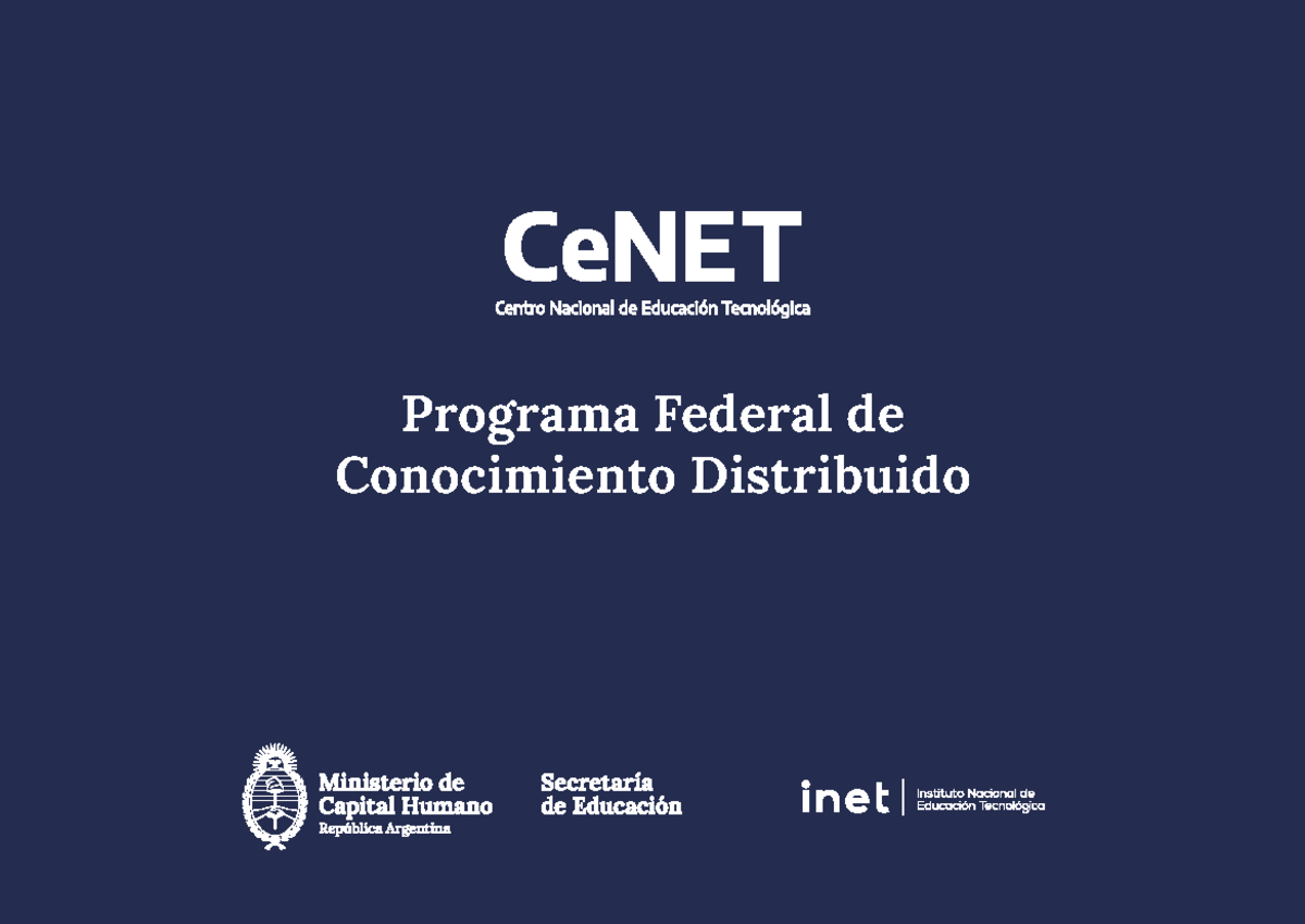 INET - PFCD - Oferta de cursos para estudiantes - Programa Federal de ...