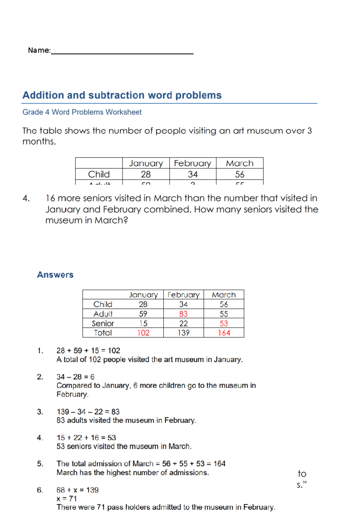 Addition - to learn more about math - Mathematics, Science and ...