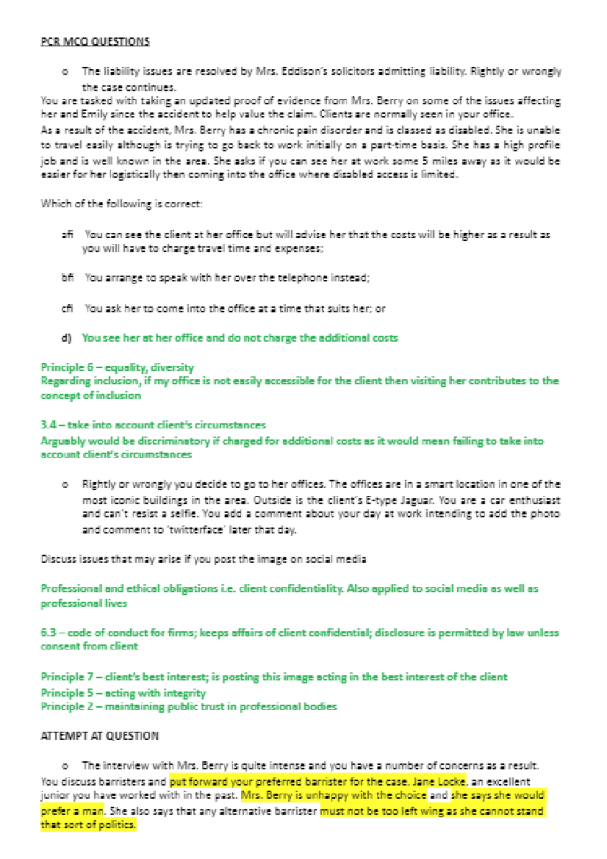 PCR MCQ Questions - NOTES - N100 - Studocu