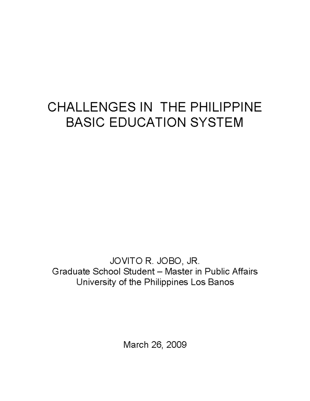 14176412 Challenges in the Philippine Ba - CHALLENGES IN THE PHILIPPINE ...