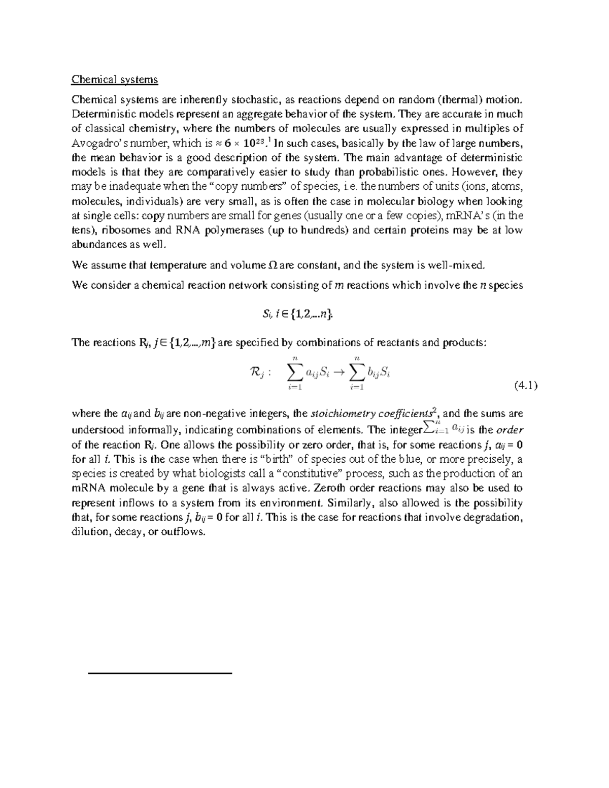 Chemical systems - Chemical systems Chemical systems are inherently ...