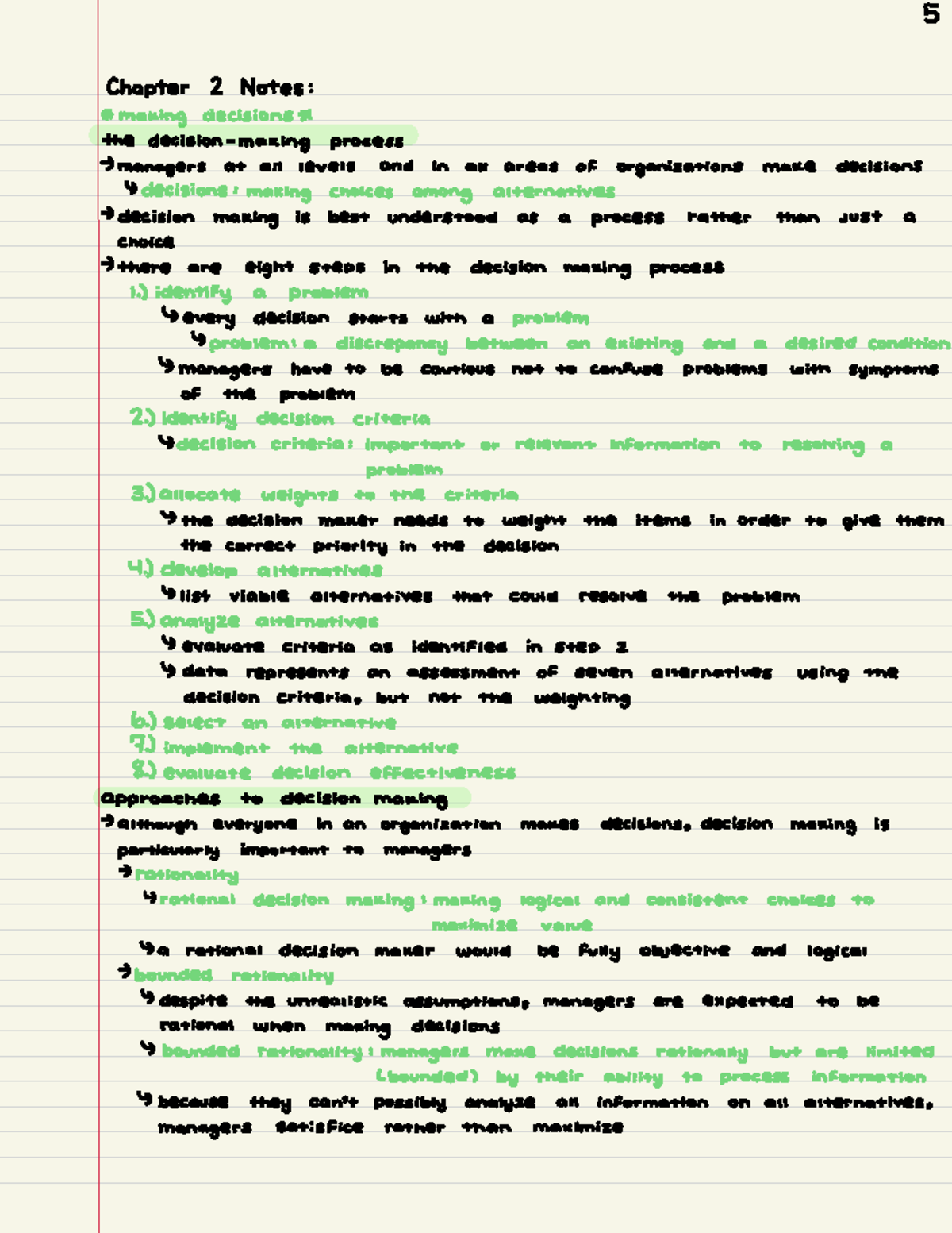 Introduction To Management Chapter 2 Page 1 - 5 Chapter 2 lotes ...