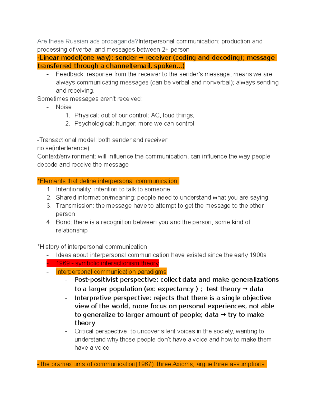 1/11 Definitions/ History OF Communication, Interpersonal Communication ...