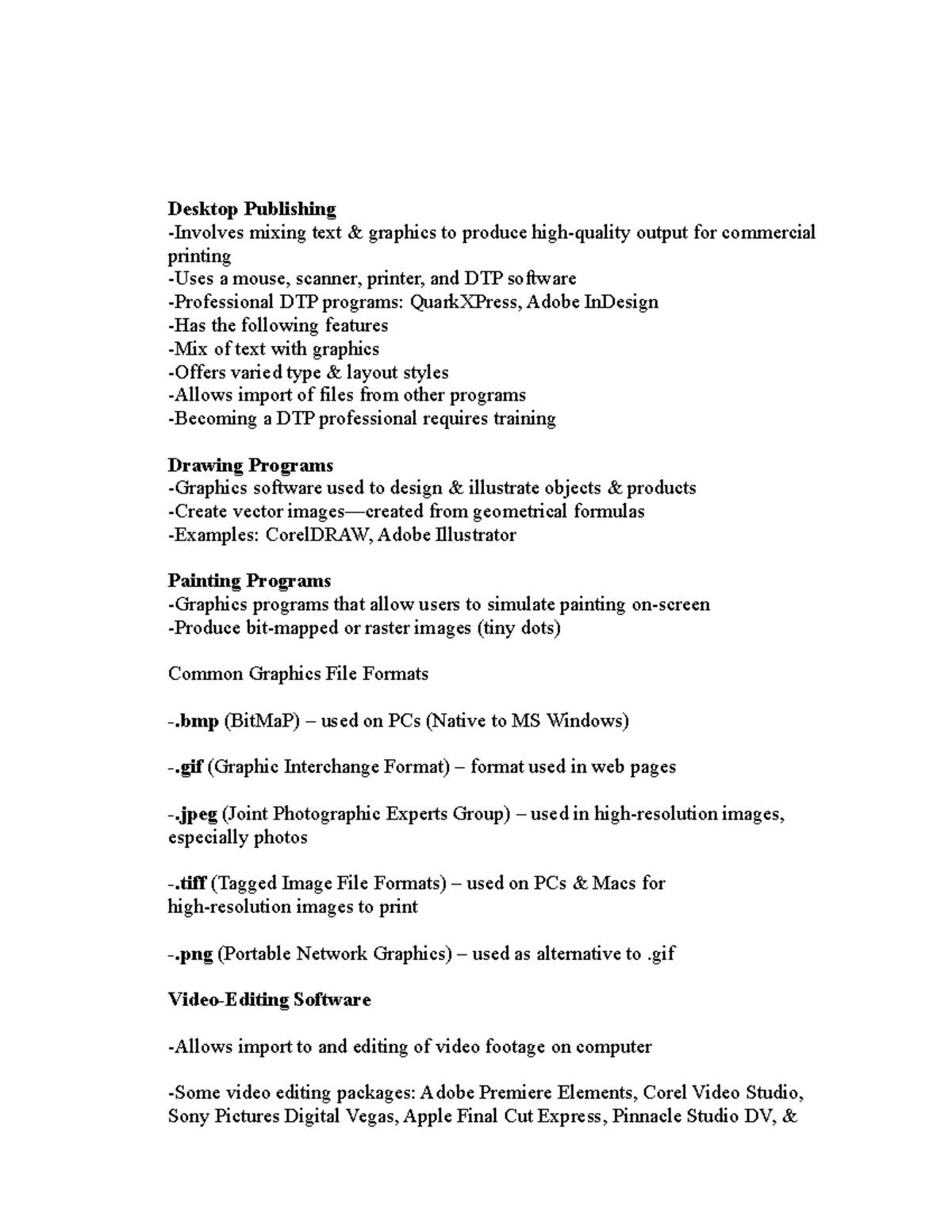 Introduction to Computing - Desktop Publishing -Involves mixing text ...