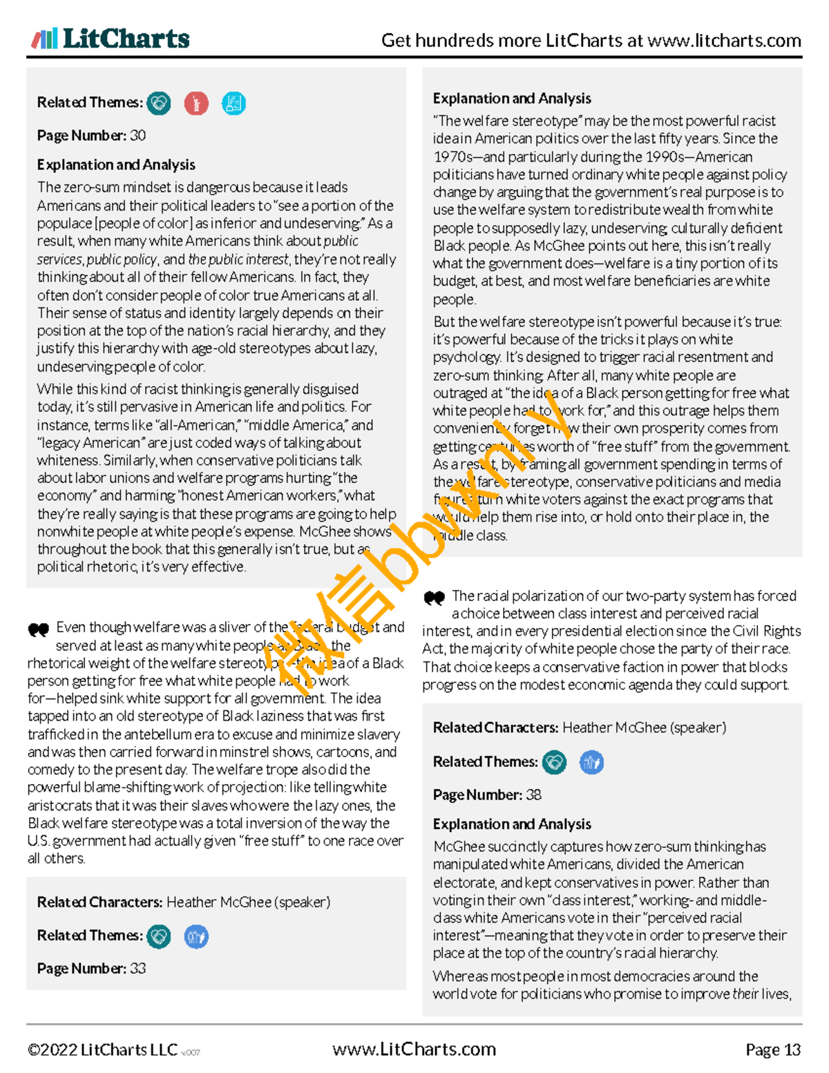 The-Sum-of-Us-Lit Chart 13 - Related Themes: Page Number: 30 ...