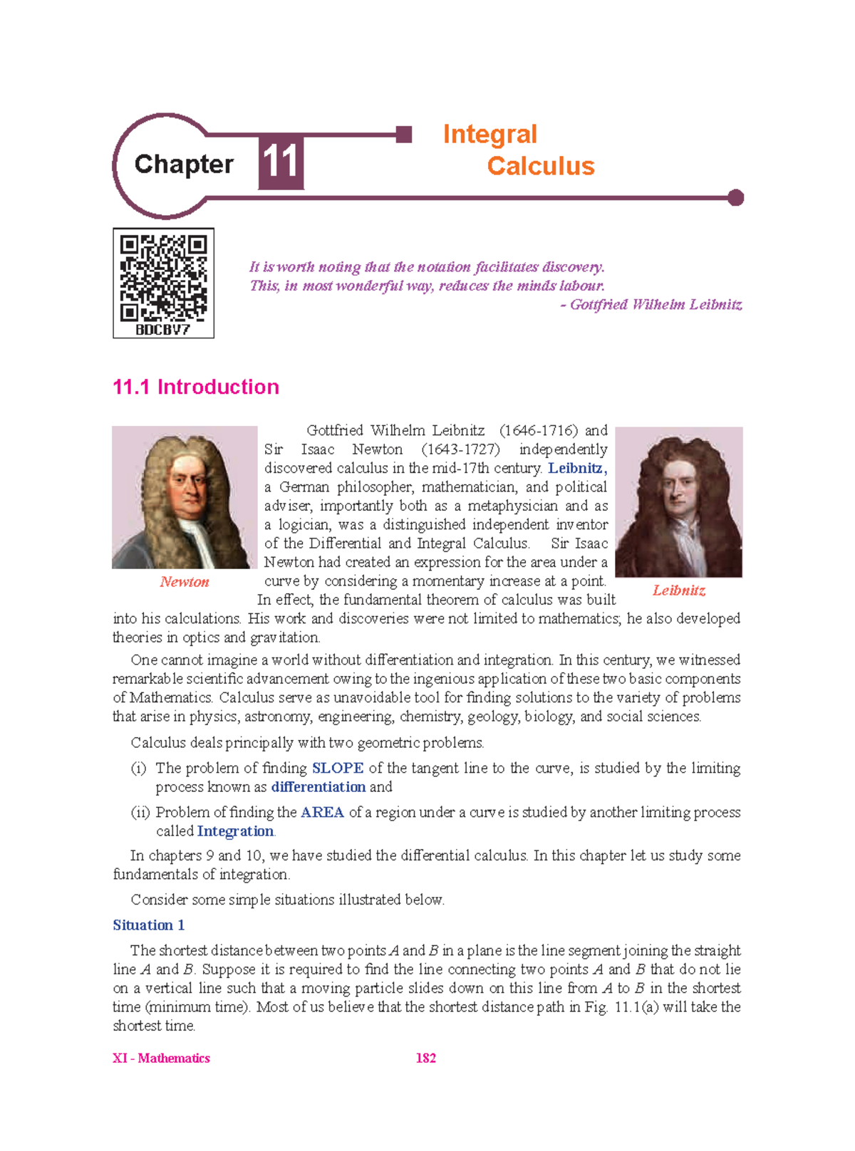 Tamilnadu Board Class 11 Maths Chapter 112 - XI - Mathematics 182 ...