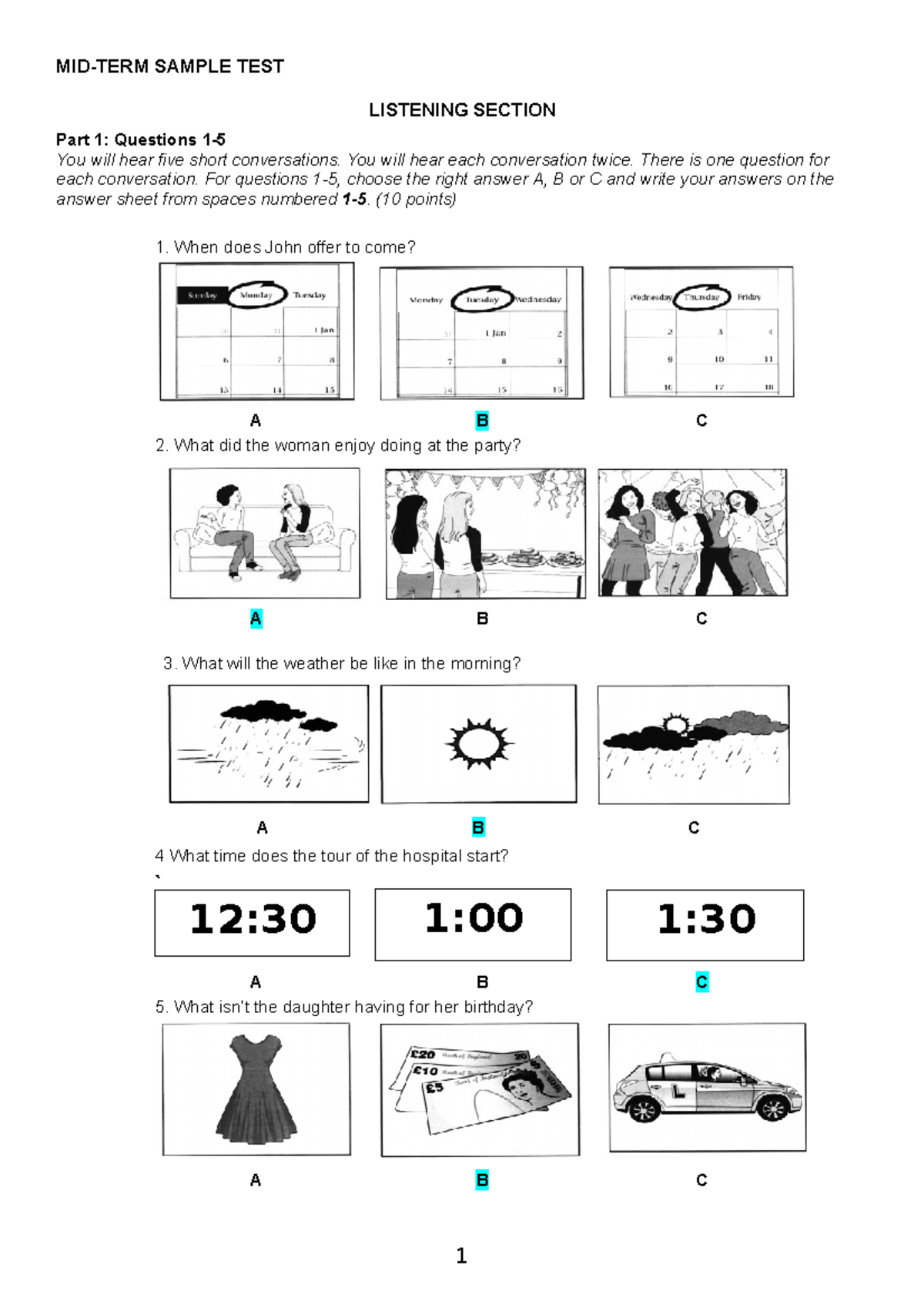 SIE-A1 - This is a good example for training before a test - MID-TERM ...