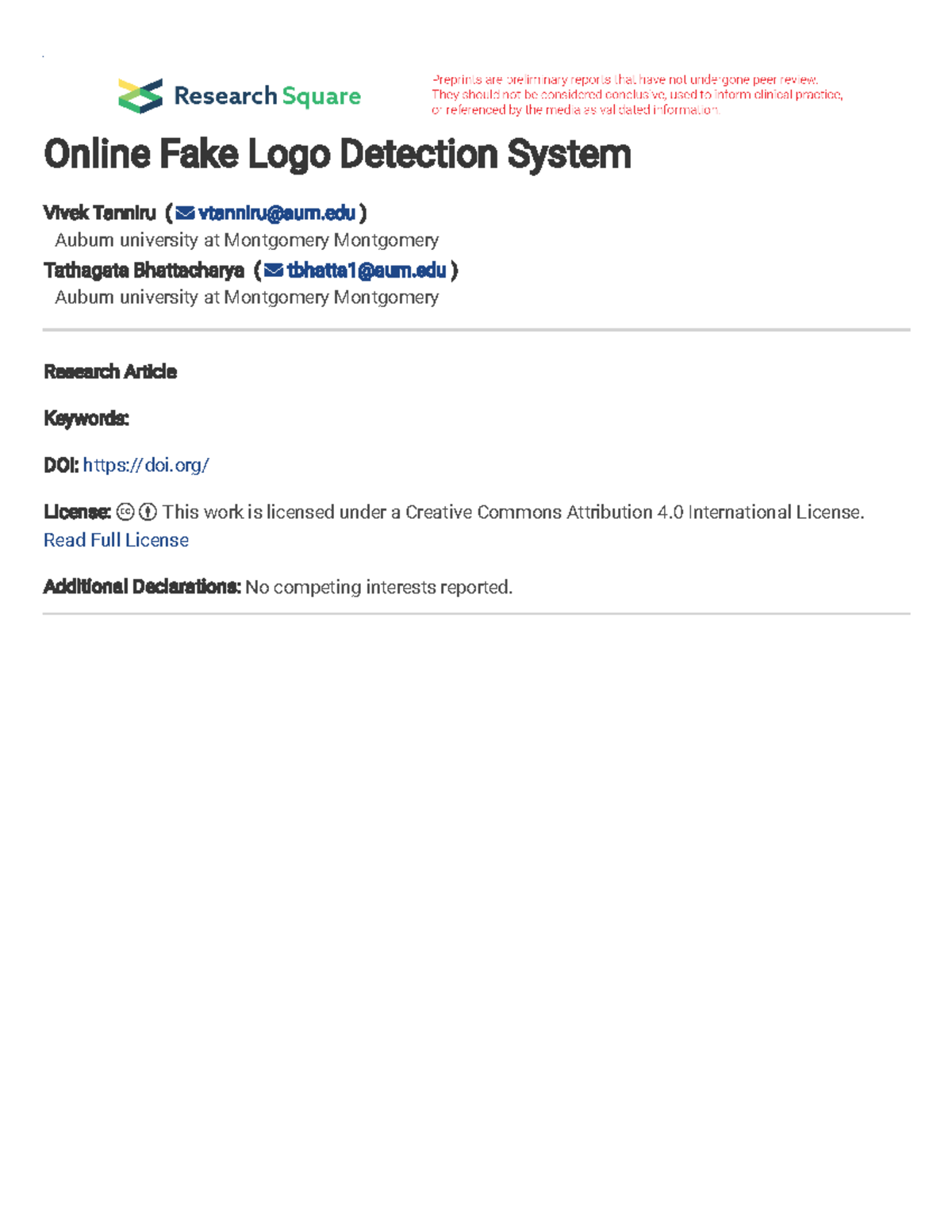 Online Fake Logo Detection System - Read Full License Additional ...