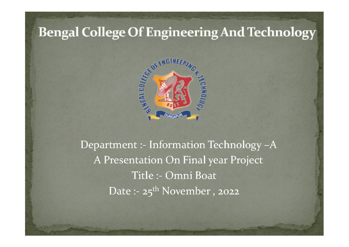 Group No. 27 - PPT ON AI CHAT BOT - Department :- Information ...