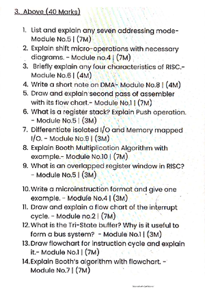 chapter 5_ coa_ lecture notes - Q. 28 Explain asynchronous data ...
