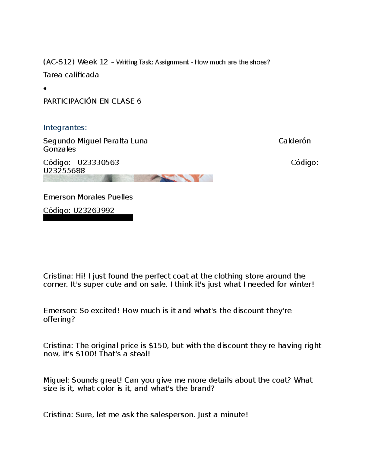 (AC-S09) Week 09 - Writing Task Assignment Grupo - (AC-S12) Week 12 – Writing Task: Assignment ...