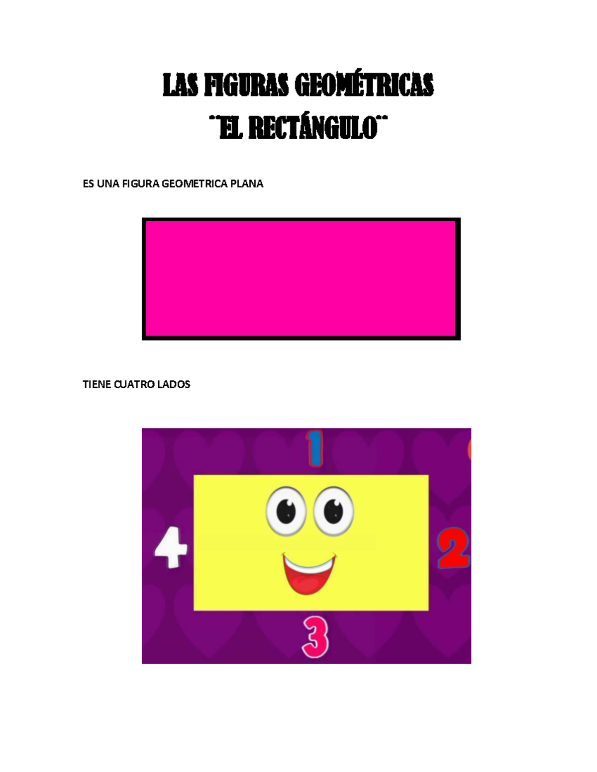 EL Rectangulo - Tarea - Bioquimica y farmacia - LAS FIGURAS GEOMÉTRICAS ...