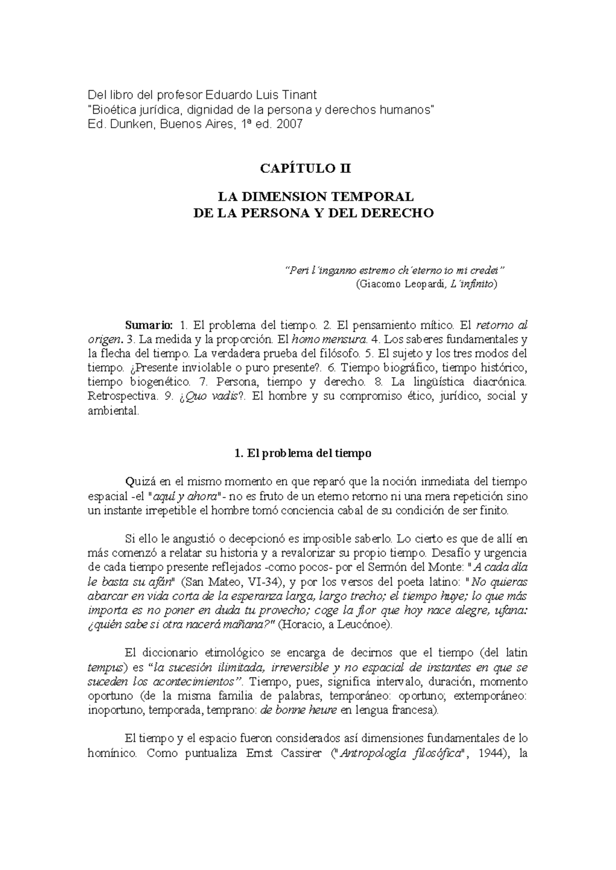 Tinant BJ2 La dimensión temporal de la persona y del derecho - Del ...