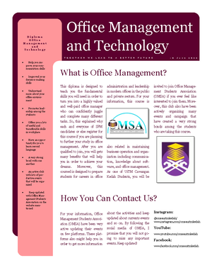 Brochures Example OBM255 - DATE/DAY: 31ST MAY 2024 TIME: 8:00 A. - 12: ...