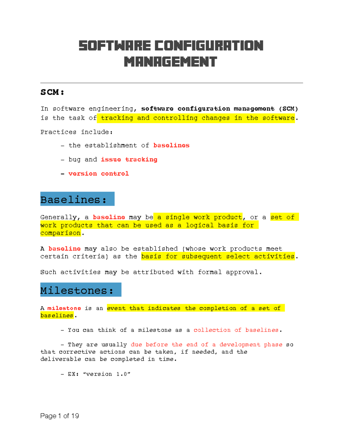 [12] CSCI 1302 - Software Development (Software Configuration Management & Version Control ...