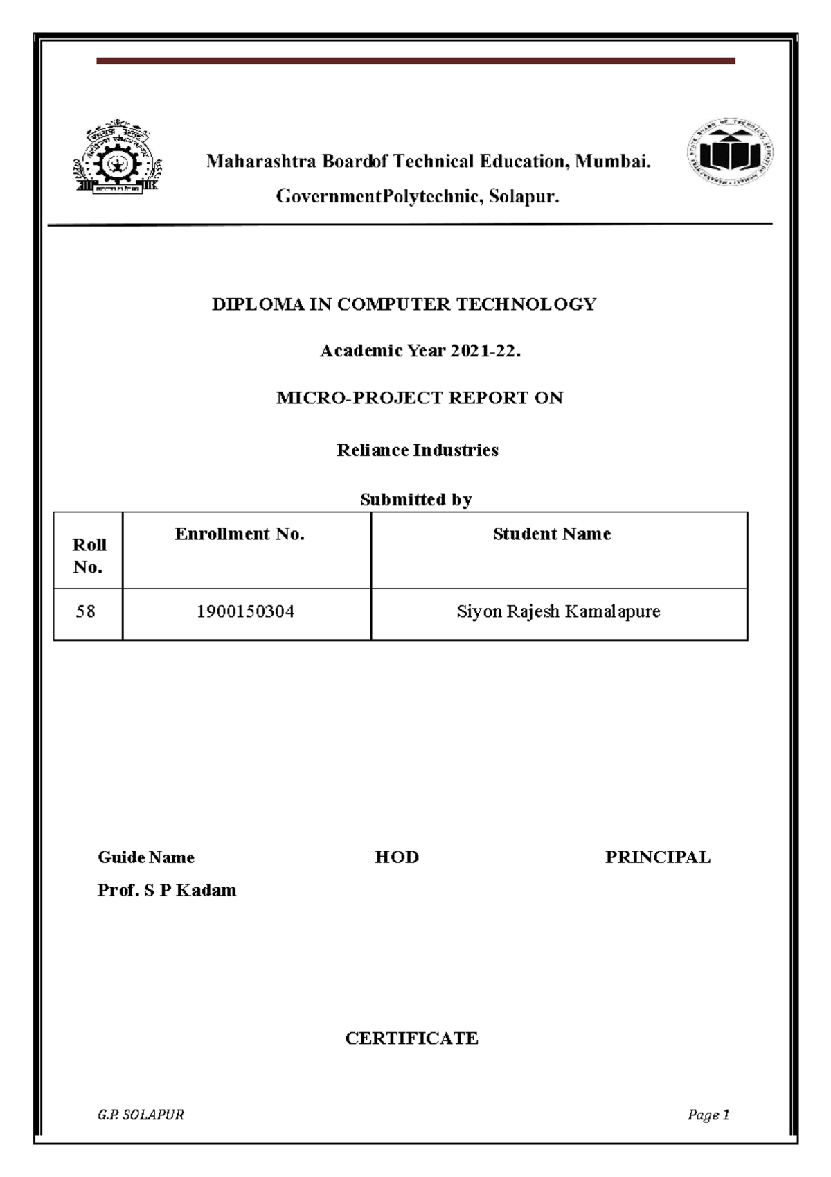 Document (20) - Management - DIPLOMA IN COMPUTER TECHNOLOGY Academic ...