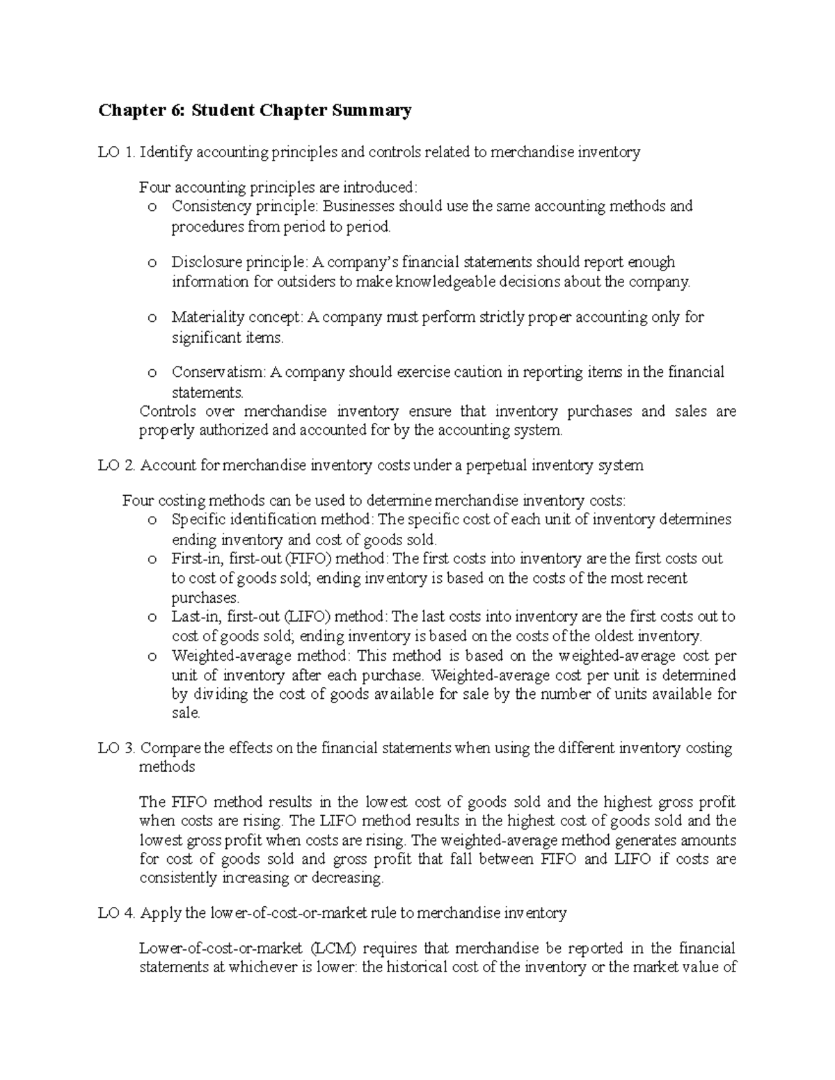 ACG Chapter 6 student notes - Chapter 6: Student Chapter Summary LO 1 ...
