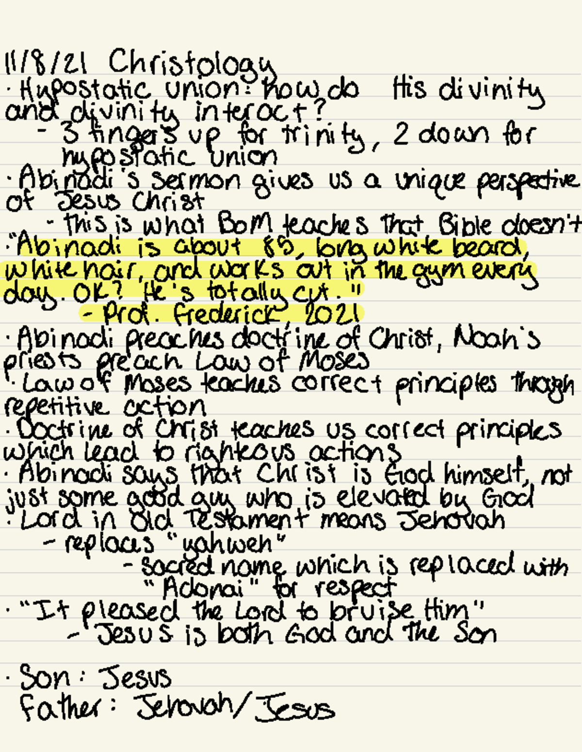 Book of Mormon 11 - Nick Frederick - 1118121 Christology Hypo static ...