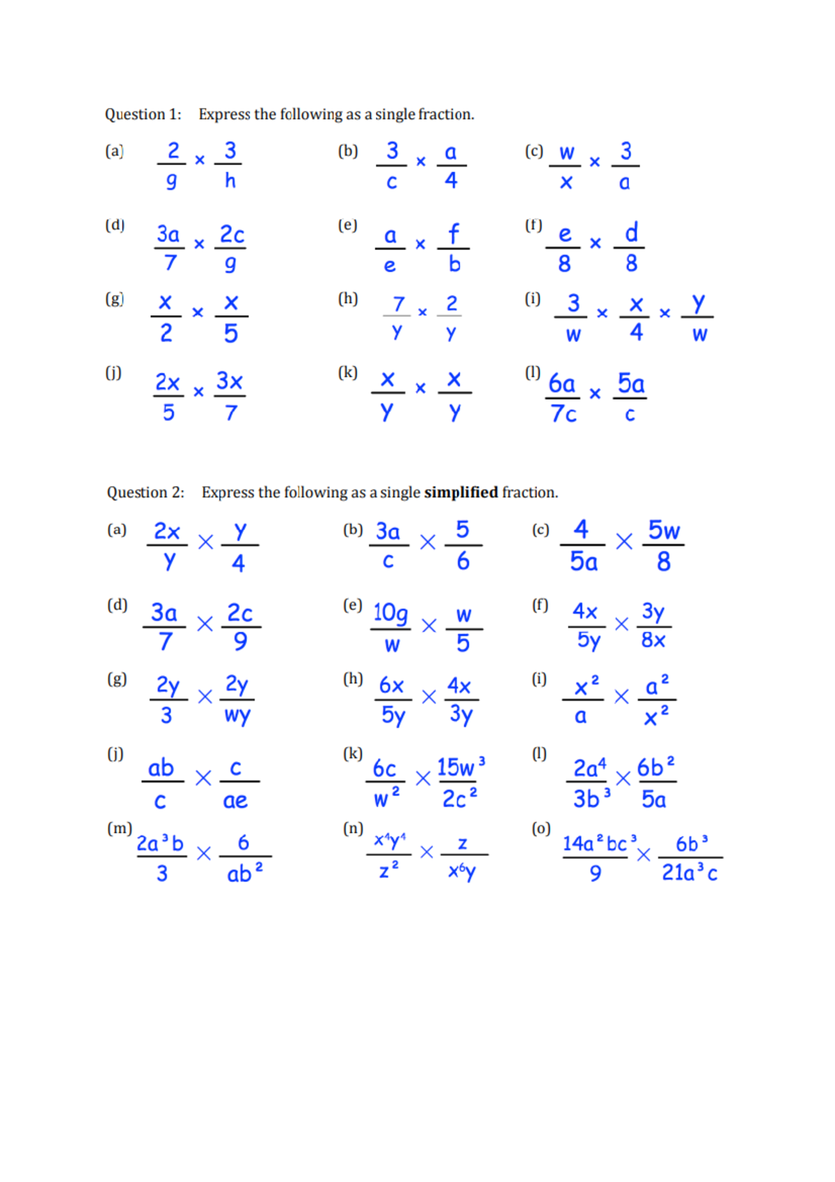 Multiplying-Algebraic-Fractions - WELF 1019 - Studocu