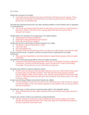 Study Guide Ch. 4 Civil Liberties - Study Guide Ch. 4 Civil Liberties ...