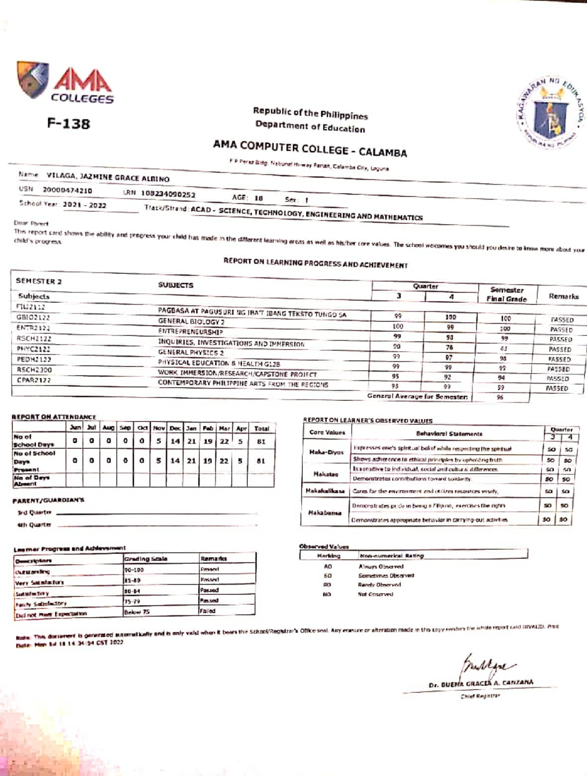 F138 - idk - bs nursing - Studocu