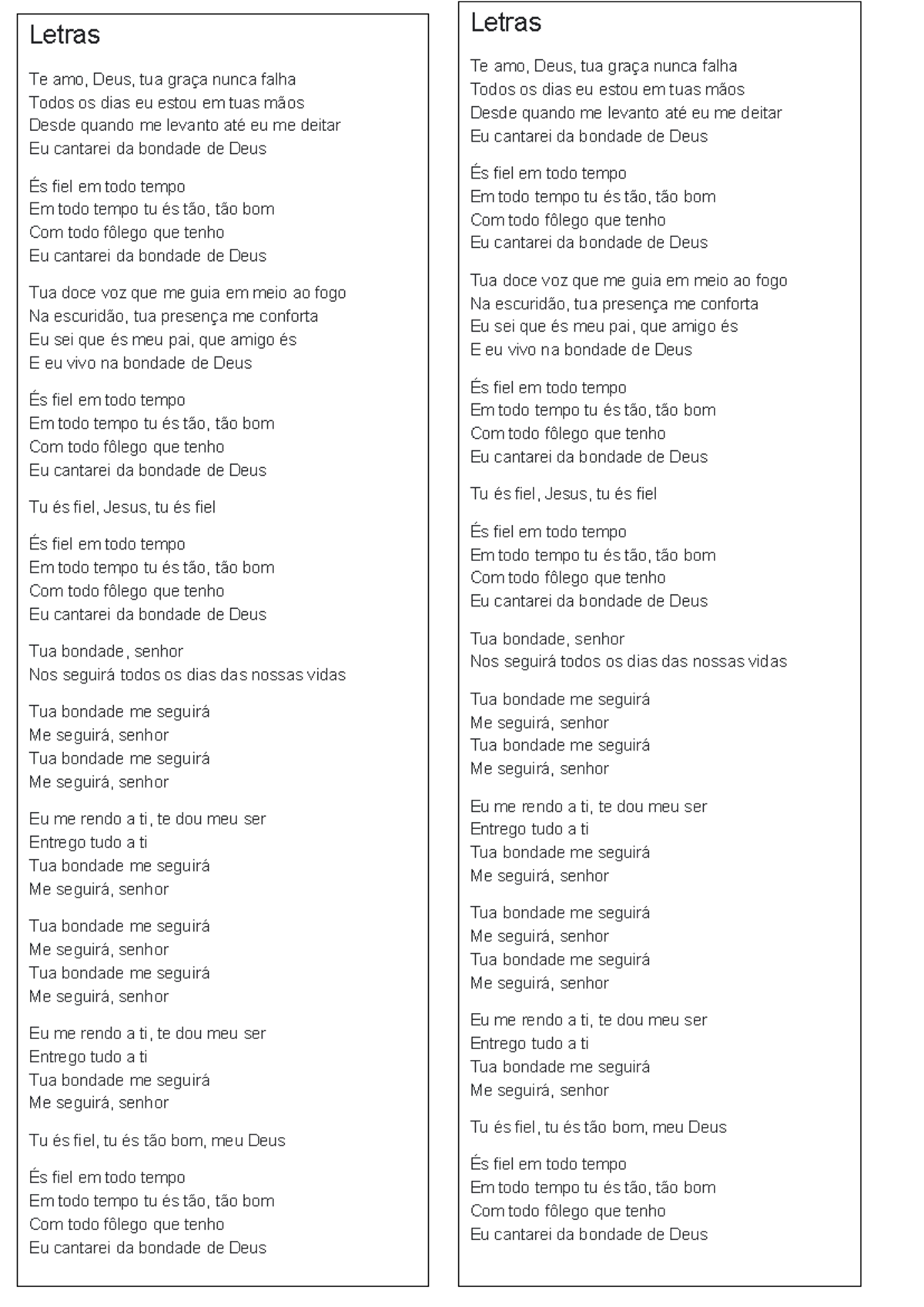 Letra Te Amo Deus Tua Graça Nunca Falha Cifra - RETOEDU