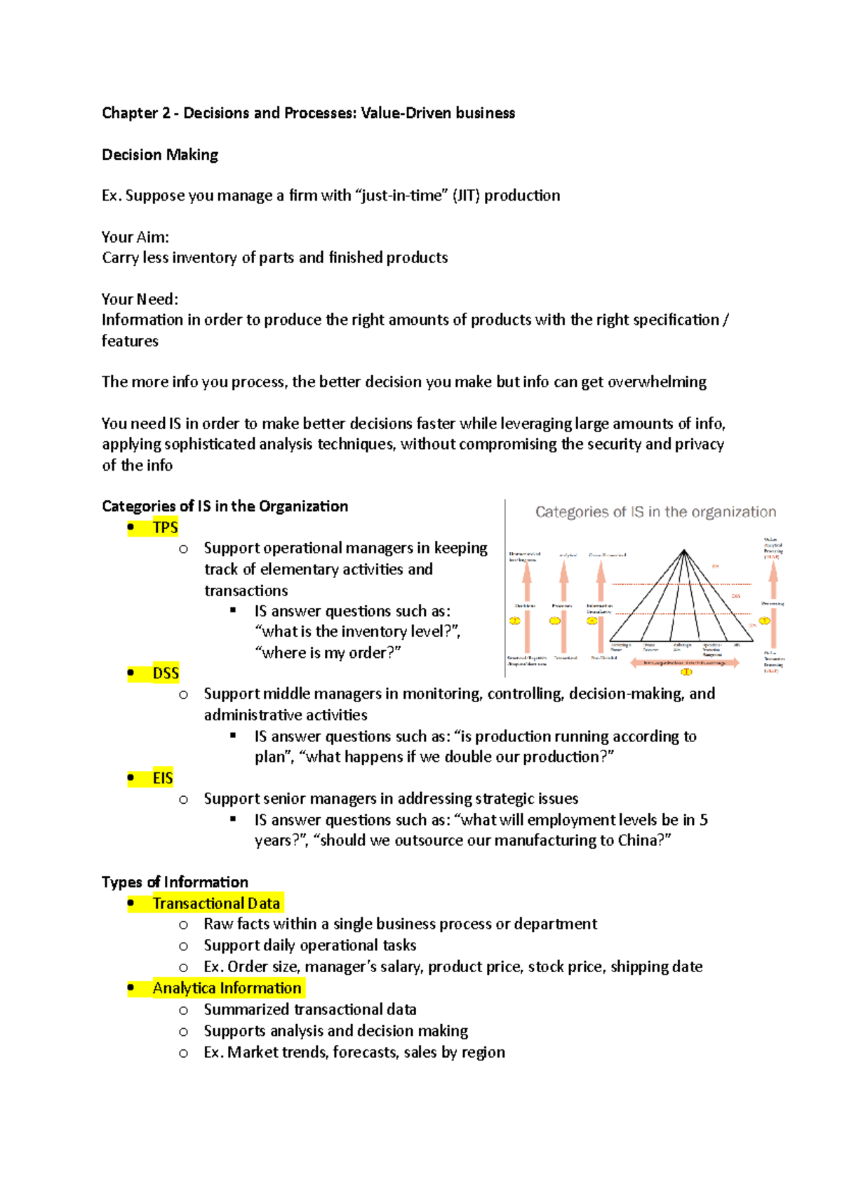 Chapter 2 Decisions and Processes - Chapter 2 - Decisions and Processes ...