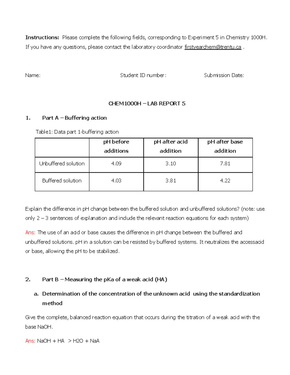 Lab 5 - assignment - Instructions: Please complete the following fields ...