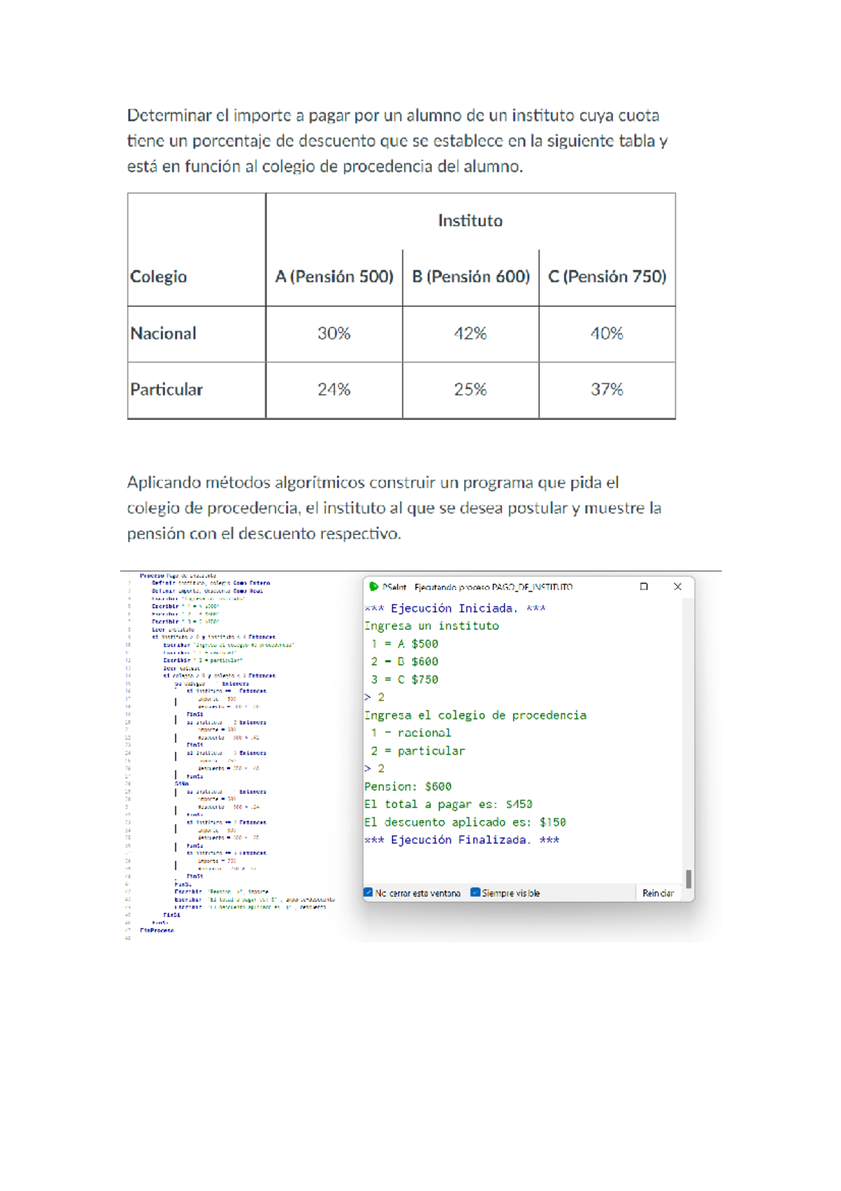 Pc2 Algoritmos - PC2 - Principios de algoritmos - ALUMNO: Irvin Adrian Maza Navarro CODIGO: U ...