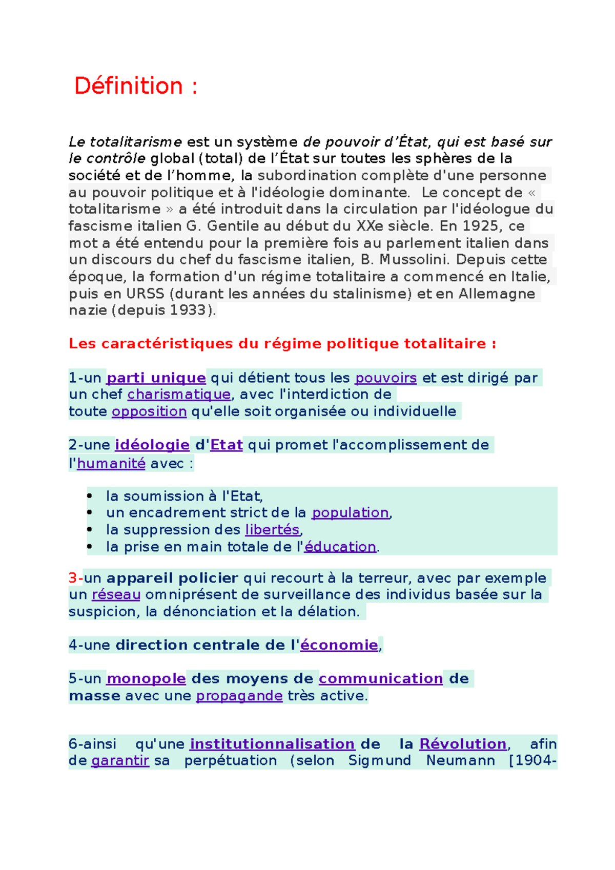 Régime totalitaire - Définition : Le totalitarisme est un système de ...