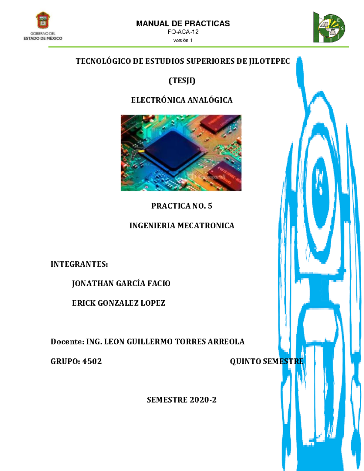 05 Practica 4502 - control - FO-ACA- versión 1 TECNOL”GICO DE ESTUDIOS SUPERIORES DE JILOTEPEC ...