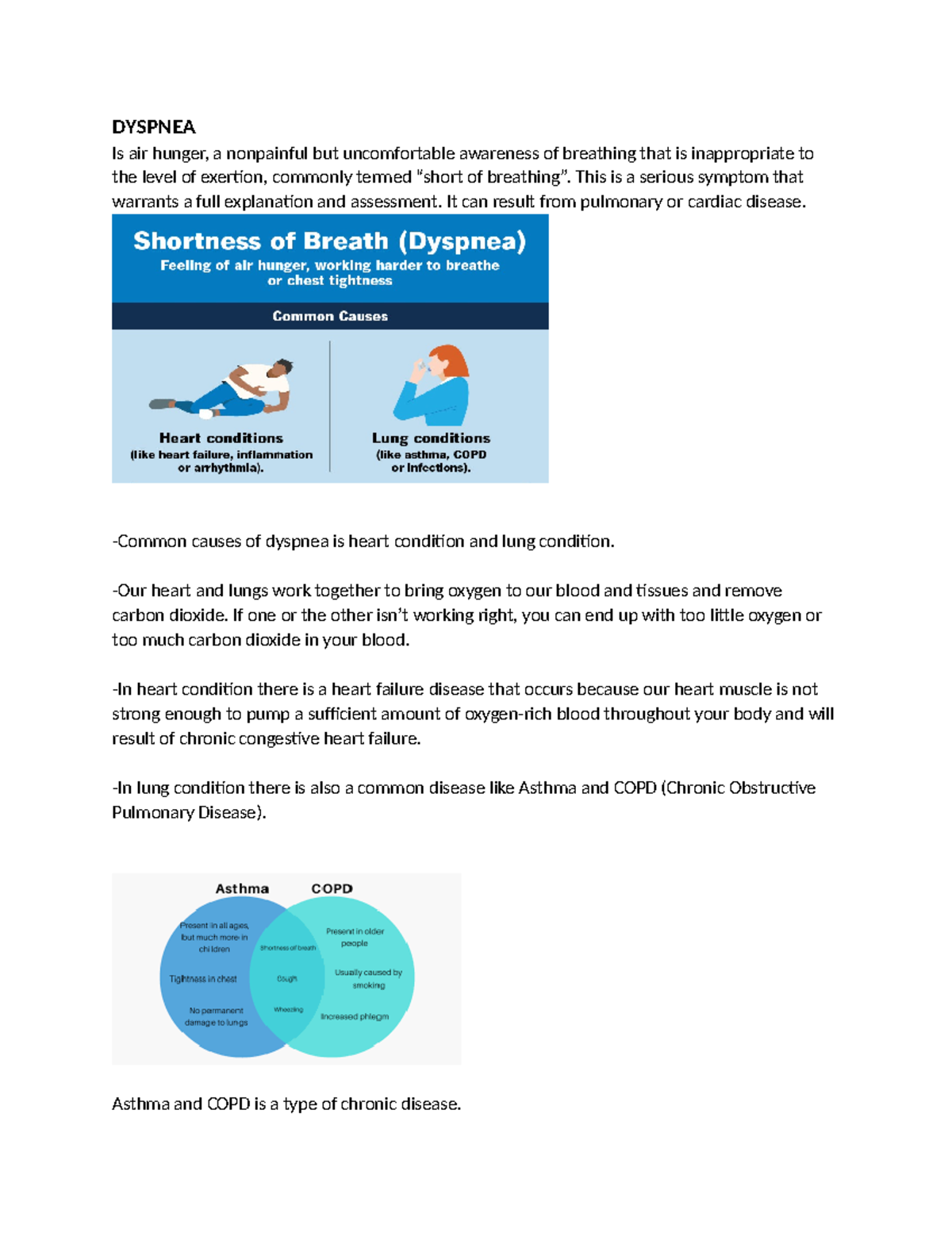 Respiratory-System - asdasd - DYSPNEA Is air hunger, a nonpainful but ...