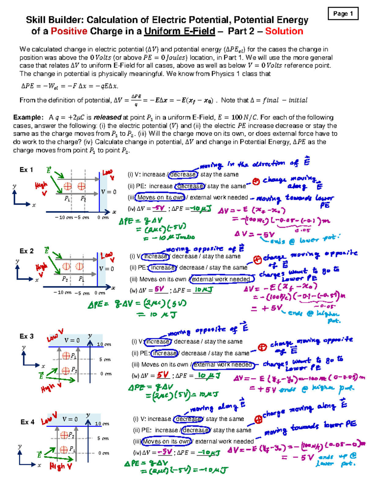 Skill Pos Chg PE Part 2 Ch16 Solution - Page 1 Skill Builder ...